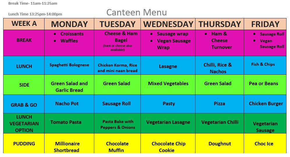 Oakmoor School - Catering/Meals